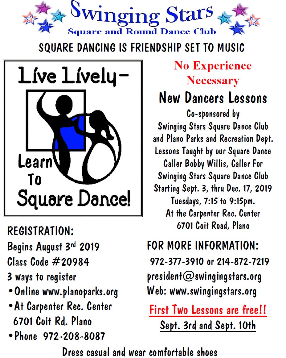 Swinging Stars Square Dance Home Plano, Tx